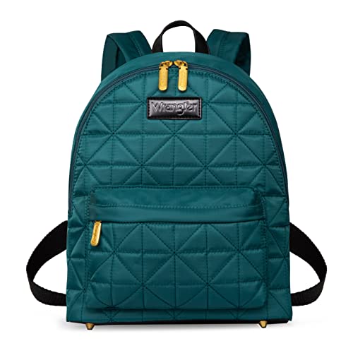 Montana West Wrangler Backpack Purse for Women Quilted Backpack for Travel College, Teal