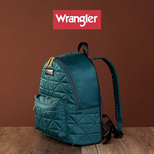 Montana West Wrangler Backpack Purse for Women Quilted Backpack for Travel College, Teal