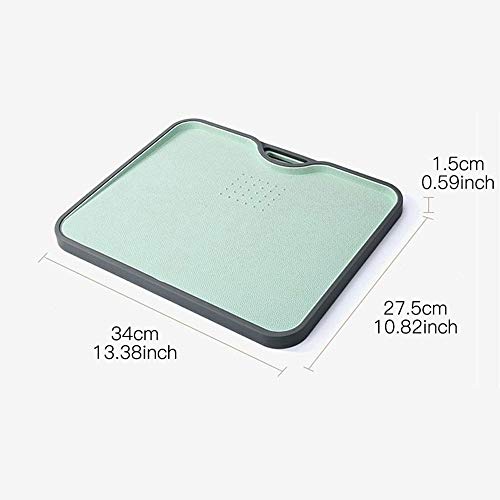 GINHA Chopping Board Set Wheat Straw Plastic Cutting Board Vegetable Meat Tools Kitchen Accessories Chopping Board Non-Slip Frosted Kitchen Cutting Board (Color : 1)