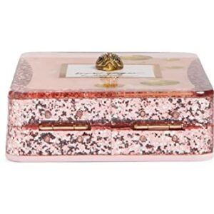 Kurt Geiger Women's Perfume Clutch Kiss Lock Pink Glitter Acrylic Shoulder Bag