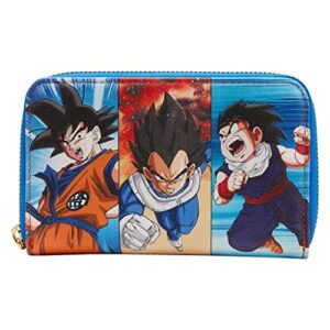 loungefly dragon ball z trio zip around wallet