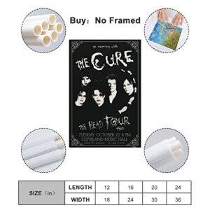 WEGRT THE CURE 1985 Canvas Posters Wall Art Decor Room Bedroom Decoration DAYOSIX Unframe:12x18inch(30x45cm)