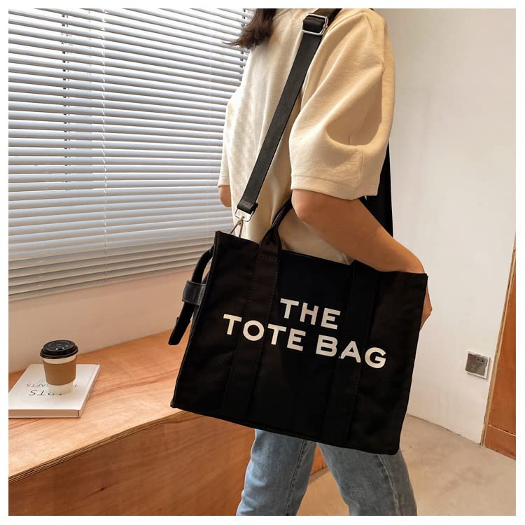 Canvas Tote Bag for Women.Canvas Handbag with Shoulder Strap and Zipper Closure Canvas Bag