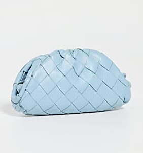 Bottega Veneta Women's Pre-Loved Mini Pouch Intrecciato, Blue, One Size