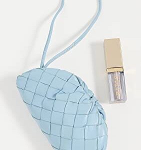 Bottega Veneta Women's Pre-Loved Mini Pouch Intrecciato, Blue, One Size