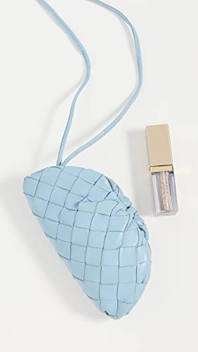 Bottega Veneta Women's Pre-Loved Mini Pouch Intrecciato, Blue, One Size