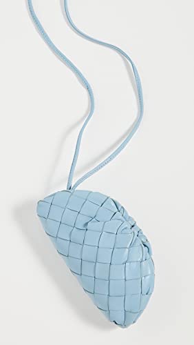 Bottega Veneta Women's Pre-Loved Mini Pouch Intrecciato, Blue, One Size