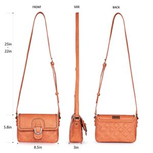 Wrangler Small Crossbody Bags for Women with Adjustable Shoulder Strap Ladies Small Western Purse