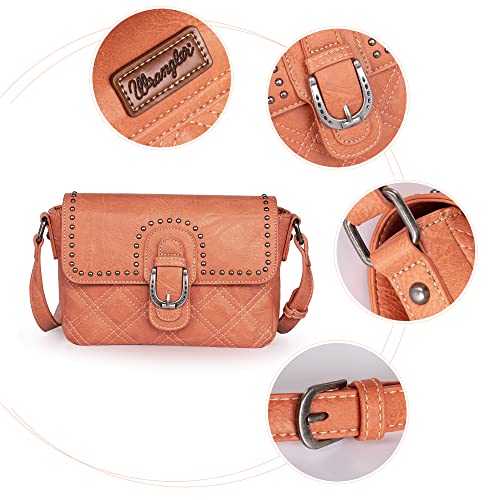 Wrangler Small Crossbody Bags for Women with Adjustable Shoulder Strap Ladies Small Western Purse