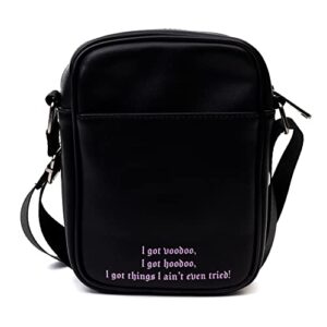 Disney Bag, Cross Body, Disney Villain Dr Facilier Smiling Pose and Quote, Black, Vegan Leather