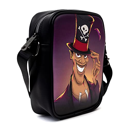 Disney Bag, Cross Body, Disney Villain Dr Facilier Smiling Pose and Quote, Black, Vegan Leather