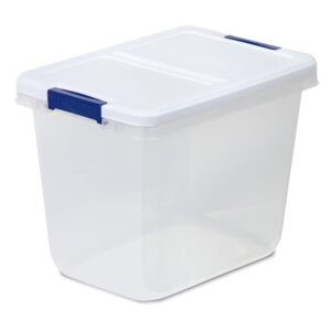 hefty clear storage box, 27l