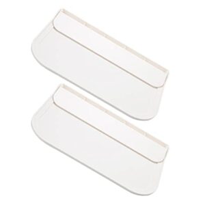 ultechnovo 2pcs wall mounted floating shelf stick on wall shelf small floating organizer self adhesive floating shelf plastic towel rack for kitchen bathroom bedroom