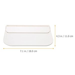 ULTECHNOVO 2Pcs Wall Mounted Floating Shelf Stick on Wall Shelf Small Floating Organizer Self Adhesive Floating Shelf Plastic Towel Rack for Kitchen Bathroom Bedroom