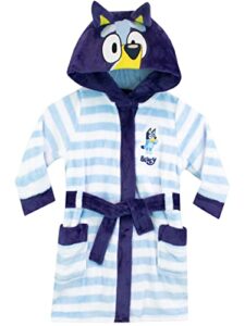 bluey kids’ bathrobe blue 4