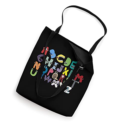 Emotion Letter ABCZ Costume Boys Matching Evil Alphabet Lore Tote Bag