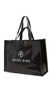 anine bing women’s dawson sport tote, black, one size