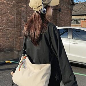 Hobo Bag Women Chic Tote Bag Stylish Students Casual Nylon Soft Shoulder Bag