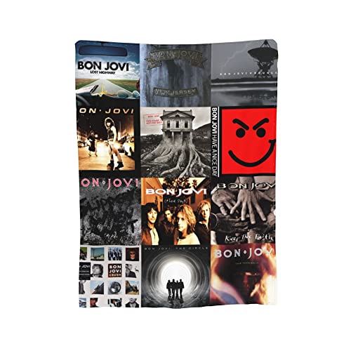 Shouou Band Music Blanket Flannel Fleece Blanket Ultra Soft Warm Cozy Plush Bed Blanket Lightweight Sofa Throw Blanket in Winter Size: 50"X40"