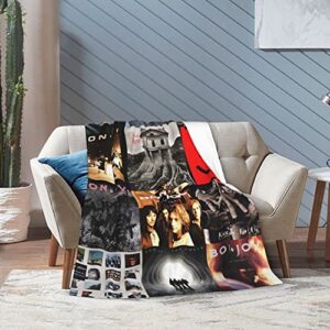 Shouou Band Music Blanket Flannel Fleece Blanket Ultra Soft Warm Cozy Plush Bed Blanket Lightweight Sofa Throw Blanket in Winter Size: 50"X40"