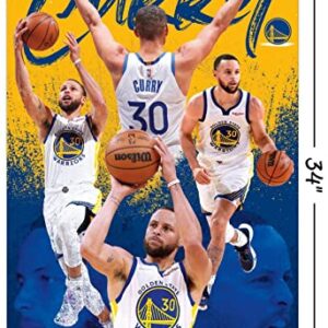 Trends International NBA Golden State Warriors - Stephen Curry 22 Wall Poster, Bedroom