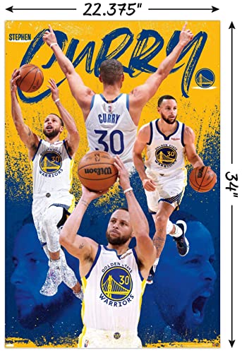 Trends International NBA Golden State Warriors - Stephen Curry 22 Wall Poster, Bedroom