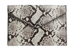 rebecca minkoff leo clutch, natural snake