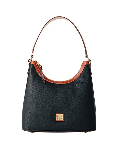 Dooney & Bourke Pebbled Leather Hobo Shoulder Bag (black)