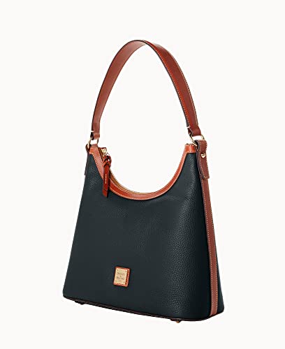 Dooney & Bourke Pebbled Leather Hobo Shoulder Bag (black)