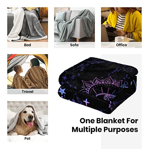 JASUTOT Aries Constellation Blanket Zodiac Sign Throw Blanket Astrology Flannel Throw Blanket Constellation Gifts Blanket for Women Men 50"X40"