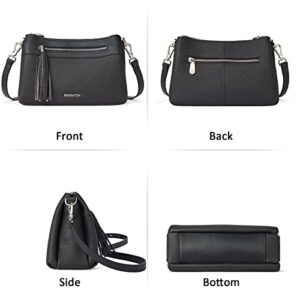 BOSTANTEN Leather Purses for Women Small Shoulder Bag Hobo Crossbody Handbags