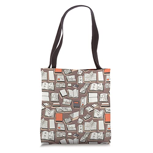 Library Book Lovers Literacy Ideas Reading Themed Brown Tote Bag