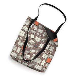 Library Book Lovers Literacy Ideas Reading Themed Brown Tote Bag