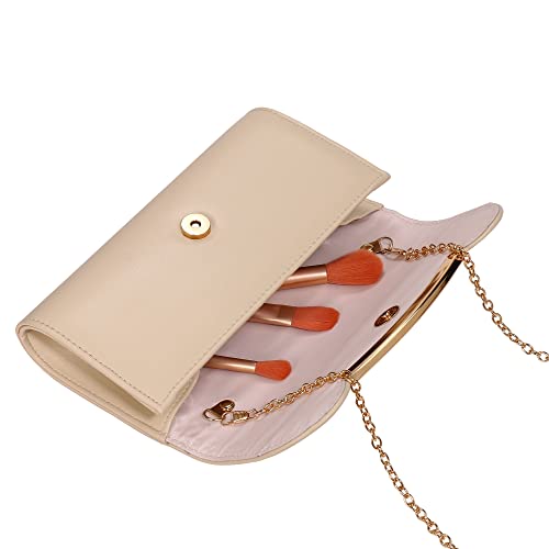 ZHANNI Puppy Handbag Clutch Purses for Women Cute Evening Bag Clutch (Beige)