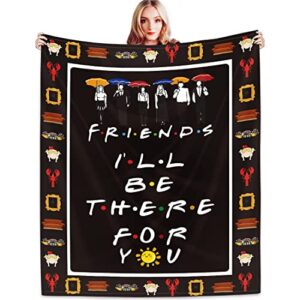 gwandlalm friends tv show blanket friends tv show gifts friends tv show merchandise the office blanket fleece bed blankets all season black 60×50 inch