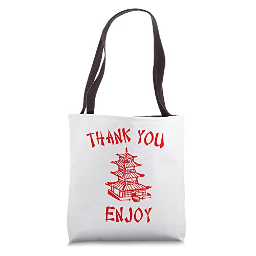 Thank You Enjoy, Thank You Enjoy Chinese takeout girls shirt Tote Bag