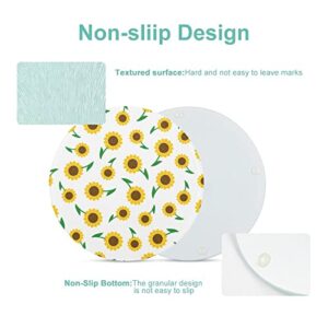 Sunflower Flowers Cutting Board Tempered Glass Chopping Board for Kitchen Hotel