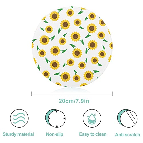 Sunflower Flowers Cutting Board Tempered Glass Chopping Board for Kitchen Hotel