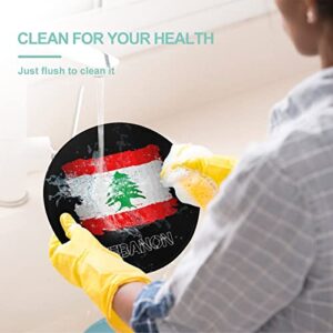 Flag of Lebanon Cutting Board Tempered Glass Chopping Board for Kitchen Hotel