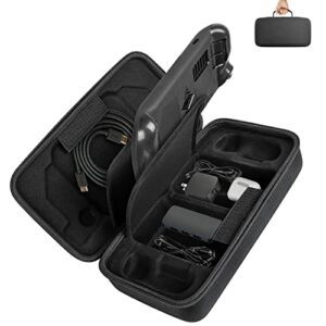 carrying case compatible with steam deck, joyjom protective hard travel carry storage bag for steam deck, ac adapter charger, tv dock stand and other accessories