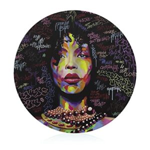 african black woman cutting board tempered glass chopping board for kitchen hotel