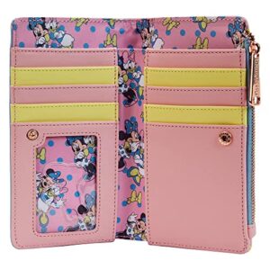 Minnie and Daisy Pastel Polka Dot Flap Wallet