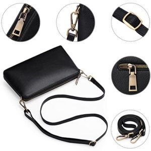 GAEKEAO Crossbody Bags for Women RFID Blocking Leather Cross Body Bag Purses Women's Crossbody Handbags with Wristlet Strap