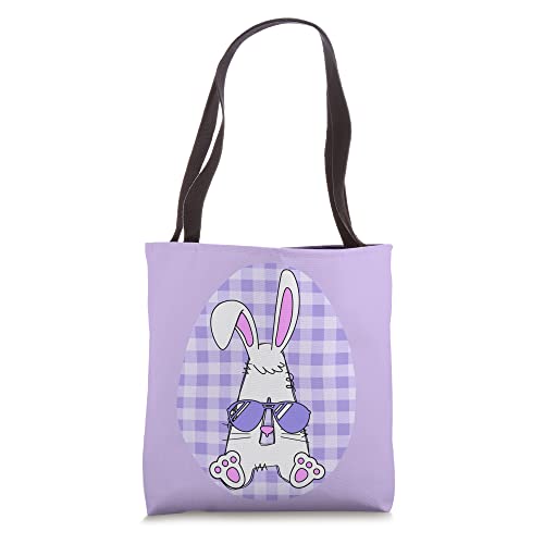 Easter Letter A Initial Name Monogram Bunny Egg Spring Cute Tote Bag