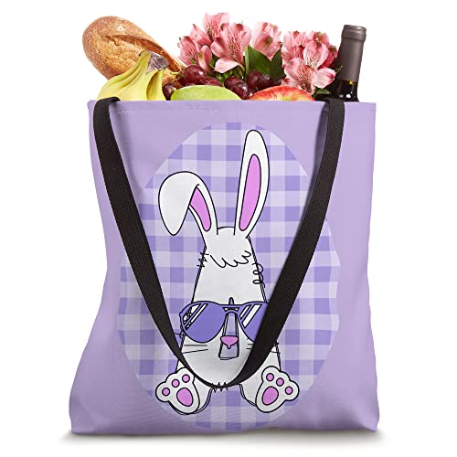 Easter Letter A Initial Name Monogram Bunny Egg Spring Cute Tote Bag