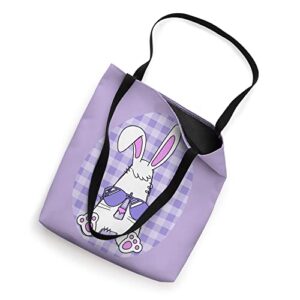 Easter Letter A Initial Name Monogram Bunny Egg Spring Cute Tote Bag