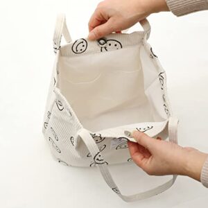 Women's Tote Bag Smiley Face Casual Tote shoulder bag Handbag Big Capacity Shoulder Bag school crossbody bags