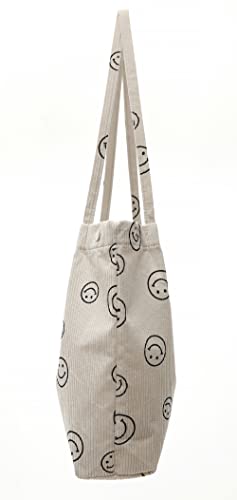 Women's Tote Bag Smiley Face Casual Tote shoulder bag Handbag Big Capacity Shoulder Bag school crossbody bags