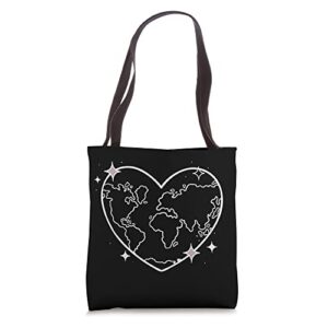 World Heart, Valentine Earth Tote Bag