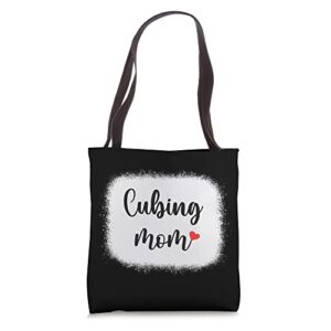 cubing mom funny math cuber speed cubing puzzle lover cube tote bag